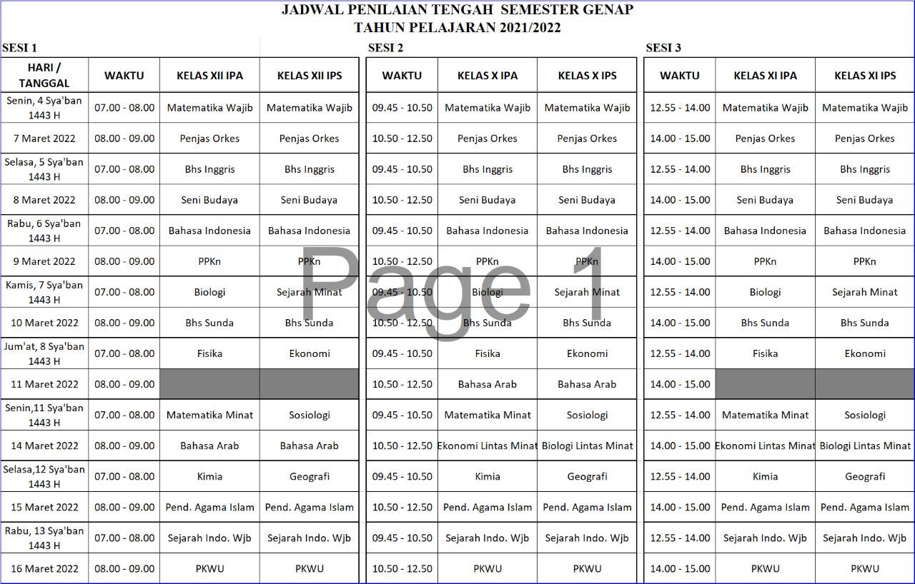 PENILAIAN TENGAH SEMESTER GENAP 2021-2022 – SMA Martia Bhakti